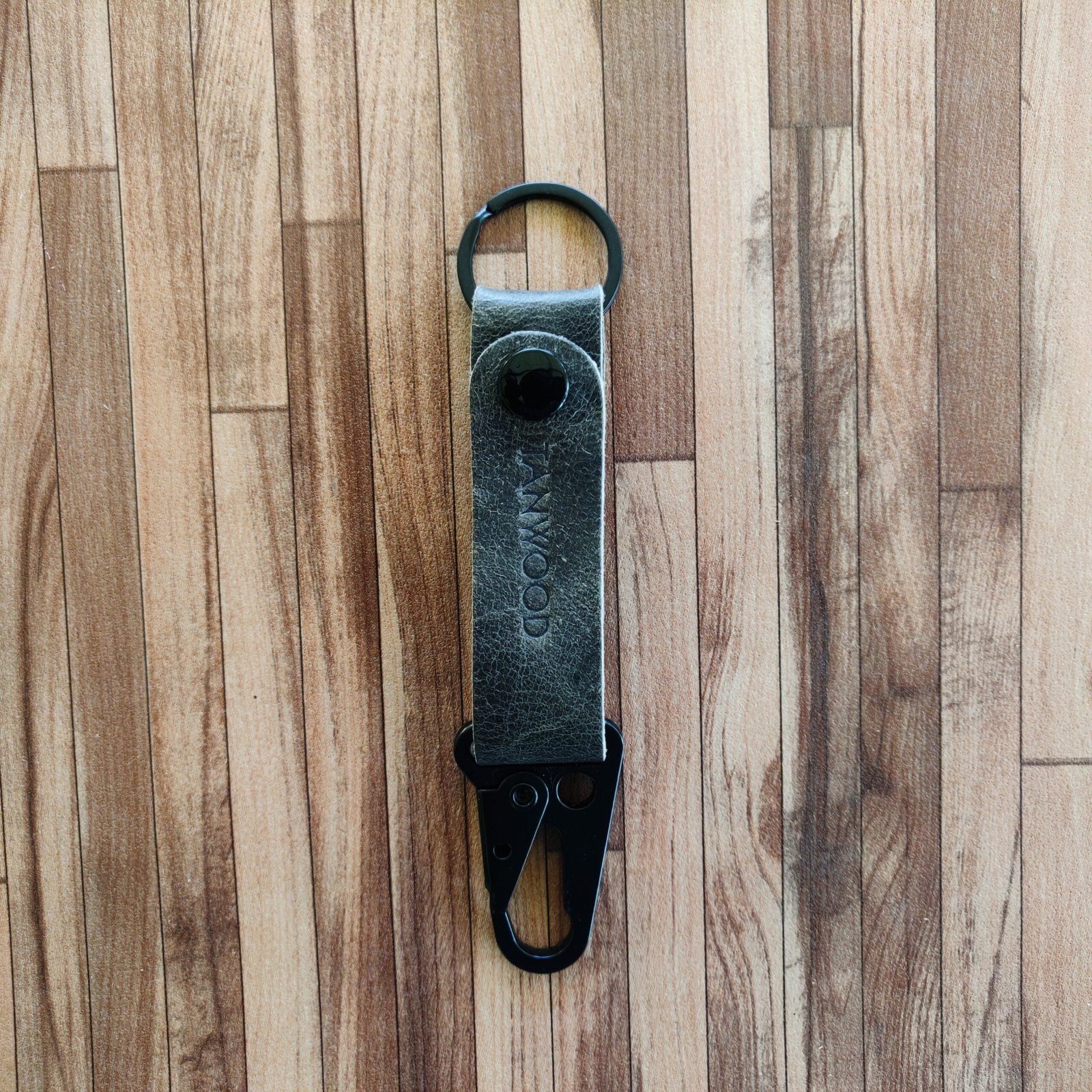 TANWOOD Black Buckle Keychains with Loop - Tanwood Leather