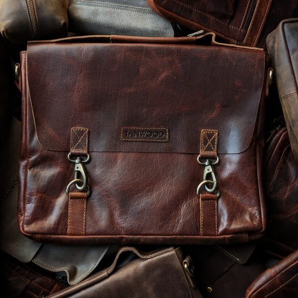 TANWOOD Pure Leather mini laptop bags- up to 14 inch display - Tanwood ...