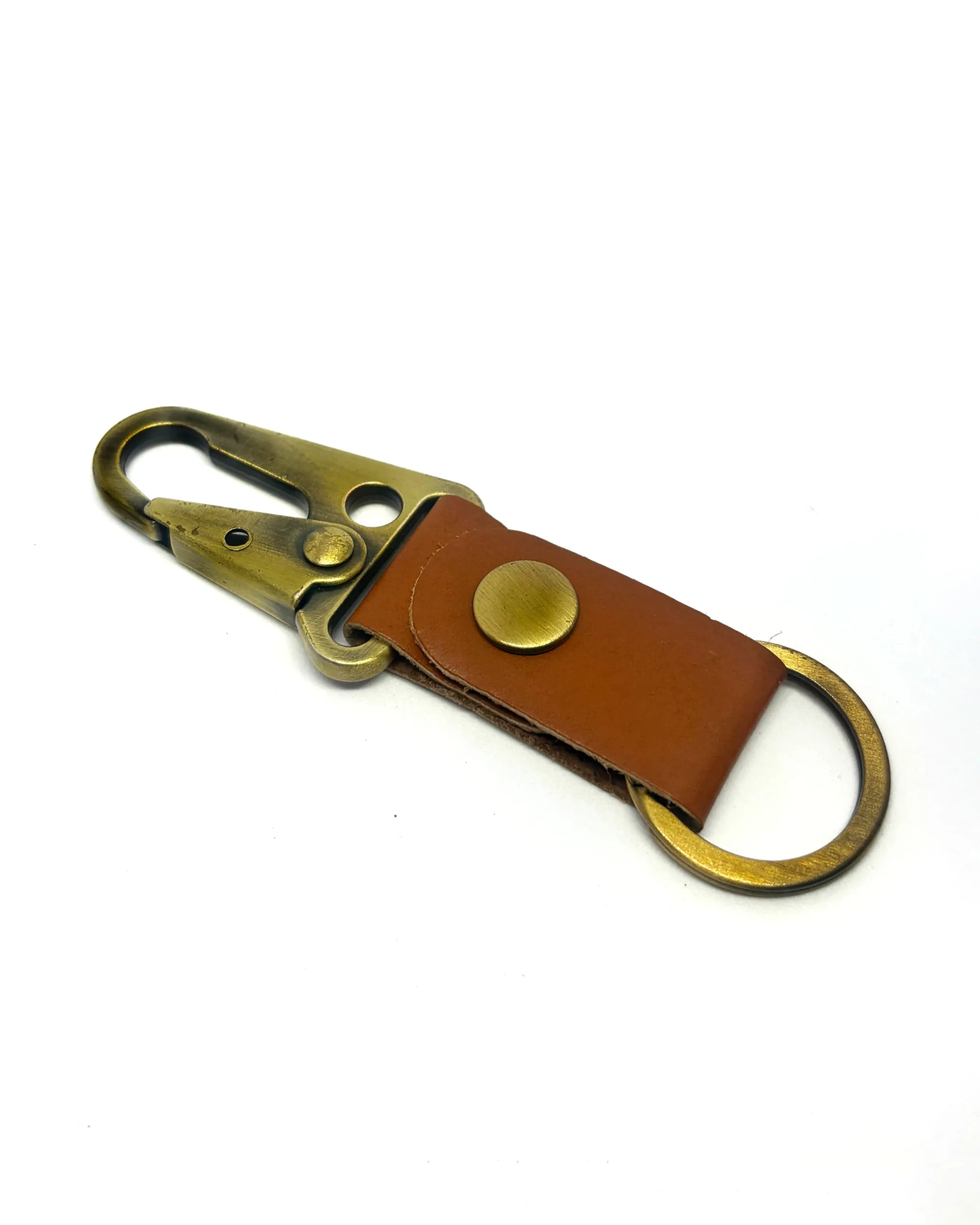 TANWOOD Golden Buckle Keychains with Loop - Tanwood Leather